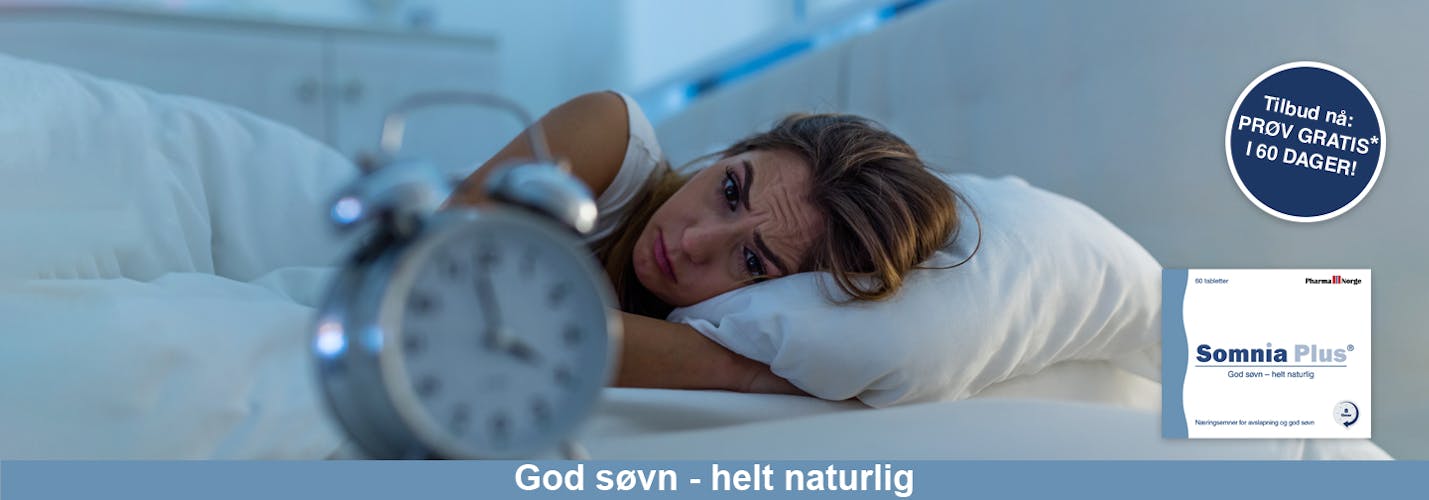 Sliter du med å sove? Somnia Plus® God søvn helt naturlig